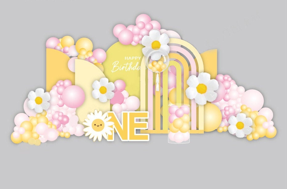 Party Planning Backdrop Design Mock-up Inspiration Printable Party ...