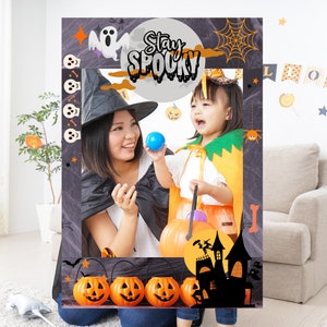 Halloween Photo Booth Prop, Hallowenn Selfie Frame, Halloween Photo ...