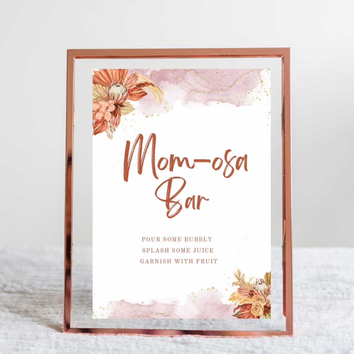 Boho Mimosa Bar Sign, Momosa Bar Sign, Mumosa Bar Sign, Mimosa Juice ...