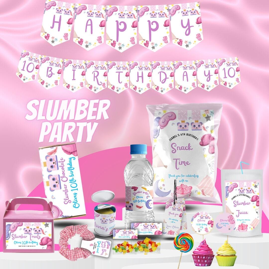 Printable Slumber Party Birthday Party Bundle, Sleepover Movie Night ...