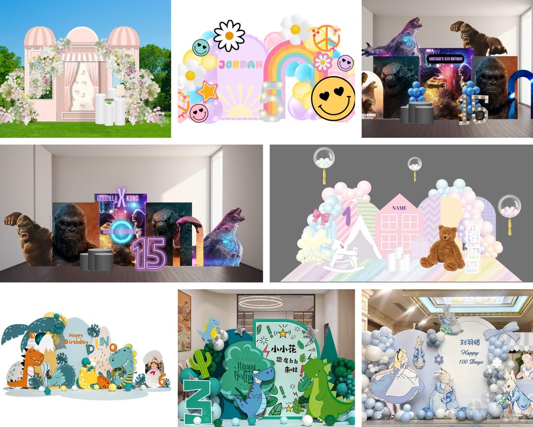 Custom Backdrop for Events and Party, One Creative Concept, Backdrop ...