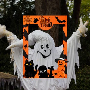 Halloween Photo Booth Prop, Spooky Halloween Selfie Frame, Halloween ...