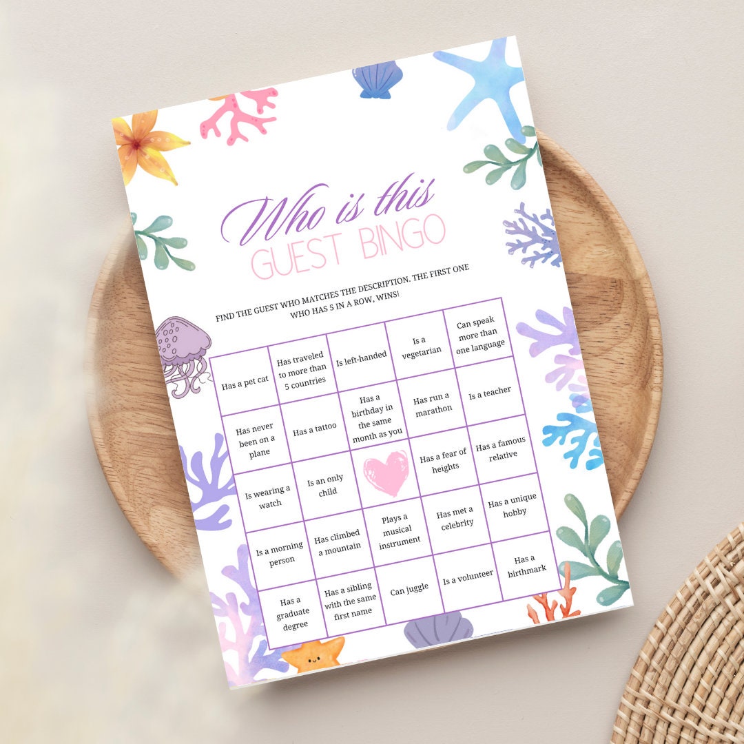 Editable Under the Sea Baby Shower Game Bundle, Sea Animals Shower Game ...