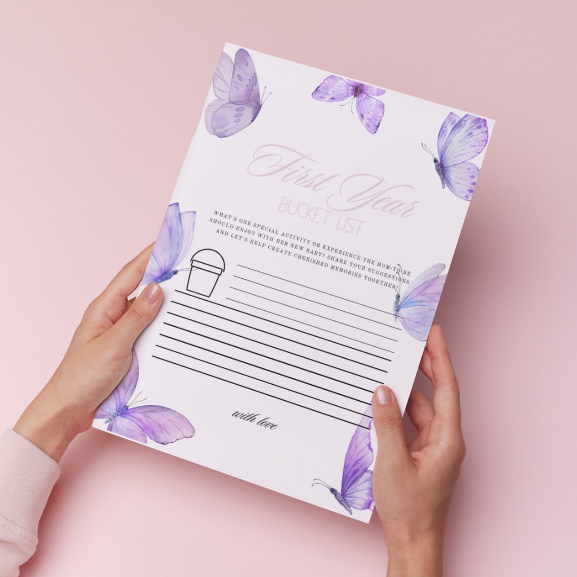 Editable Purple Butterfly Baby Shower Game Bundle, Girl Baby Shower ...