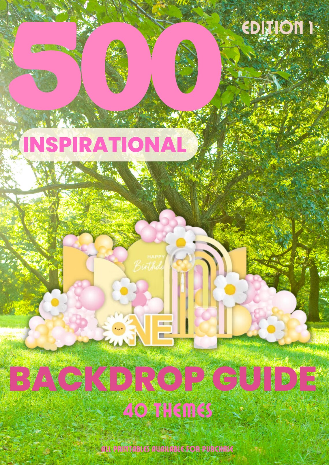 500 Birthday Backdrop Design Inspiration PDF, Party Backdrop Guide ...