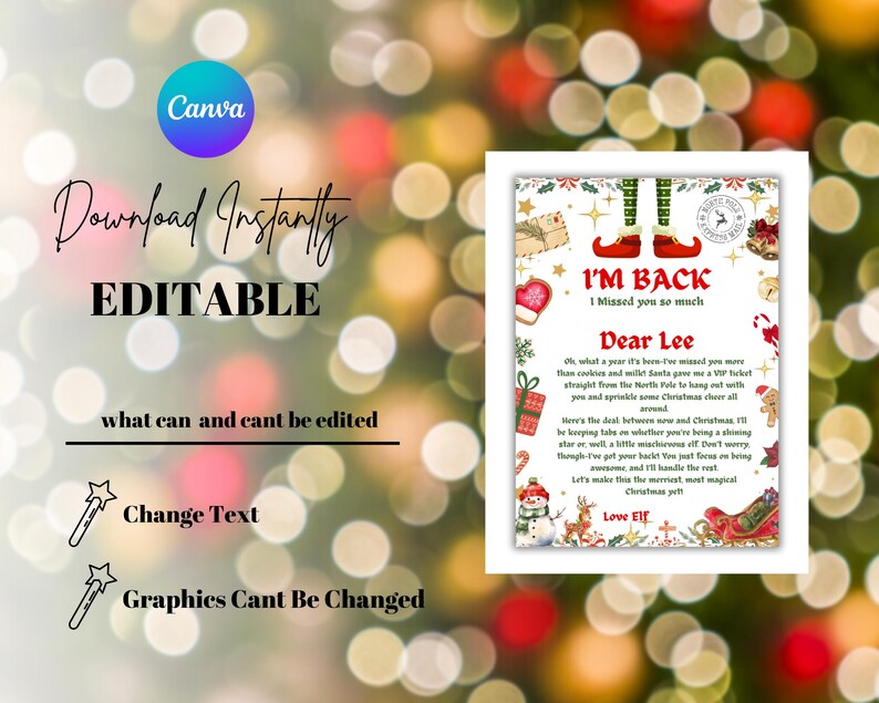 Elf Arrival and Goodbye Letter Set, Christmas Elf Letter Combo, Elf ...