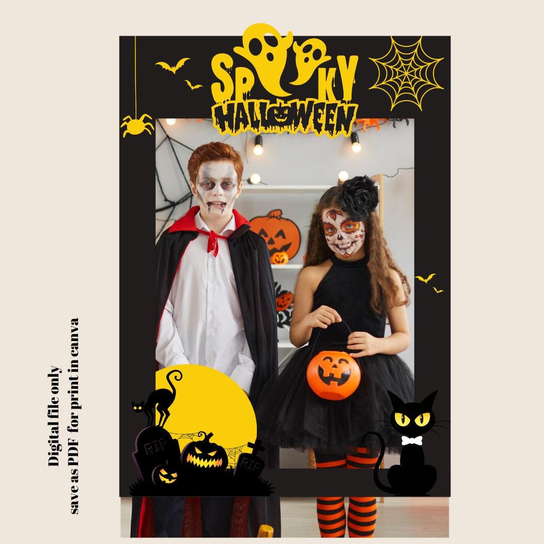 Spooky Frame Halloween Photo Booth Prop, Halloween Selfie Frame ...