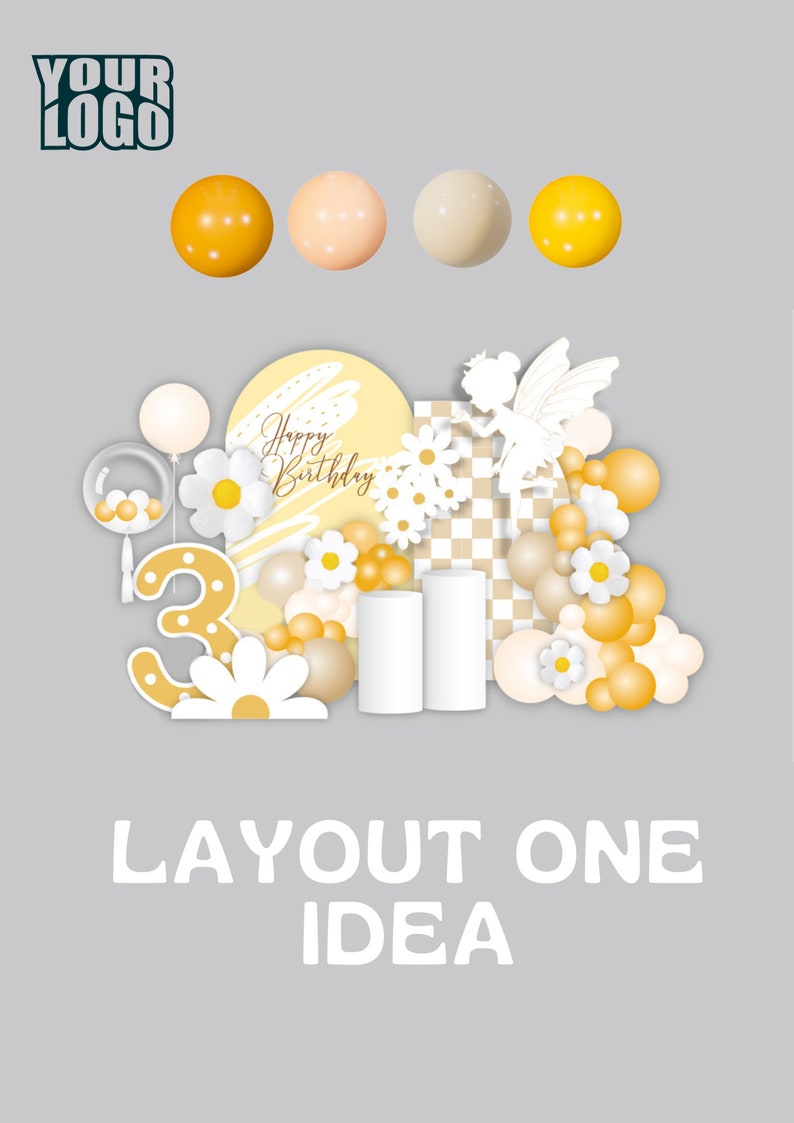 500 Birthday Backdrop Design Inspiration PDF, Printable Party Backdrop ...