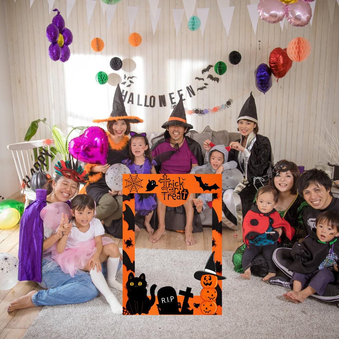 Halloween Photo Booth Prop, Spooky Halloween Selfie Frame, Halloween ...