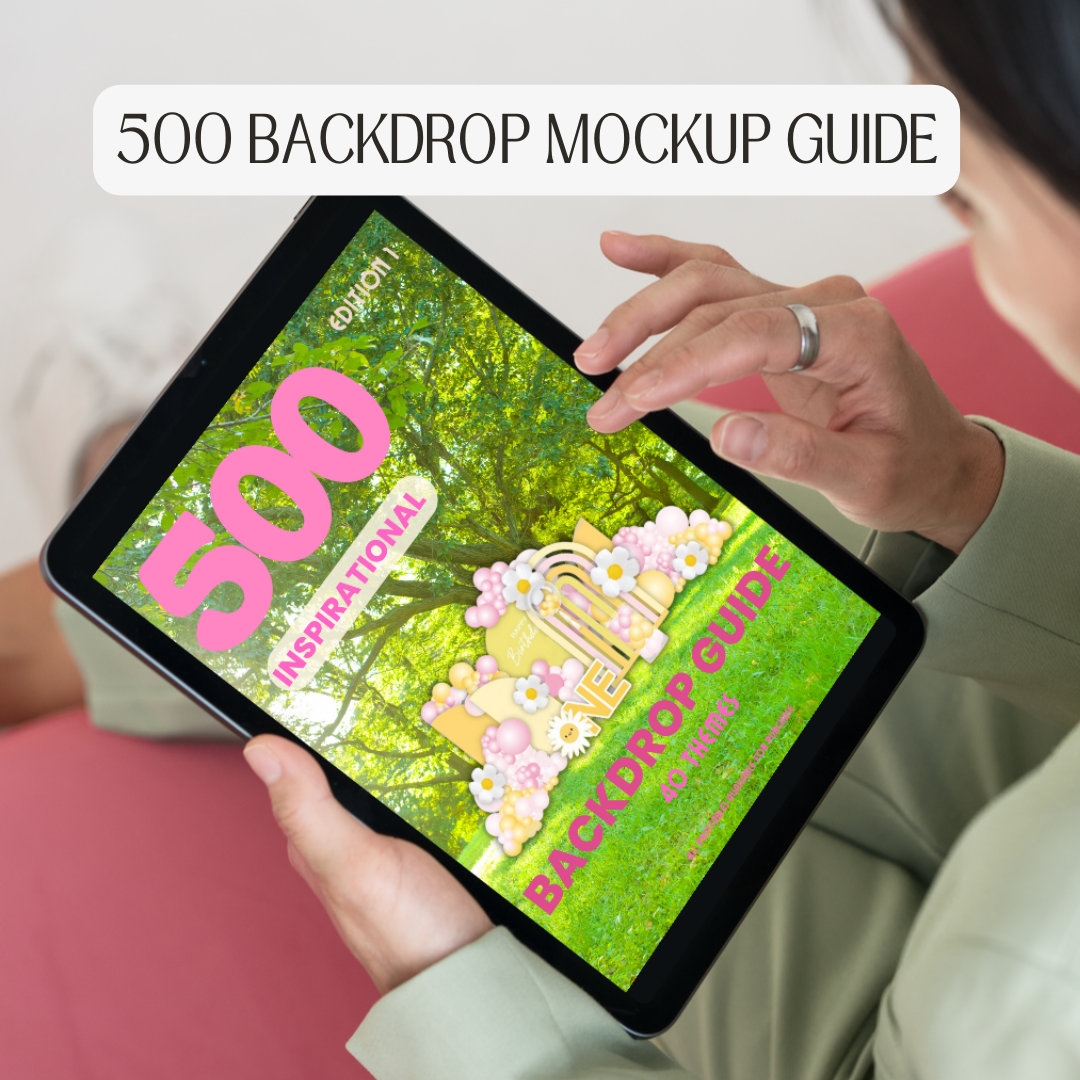 Party Planning Backdrop Design Mock-up Inspiration Printable Party ...