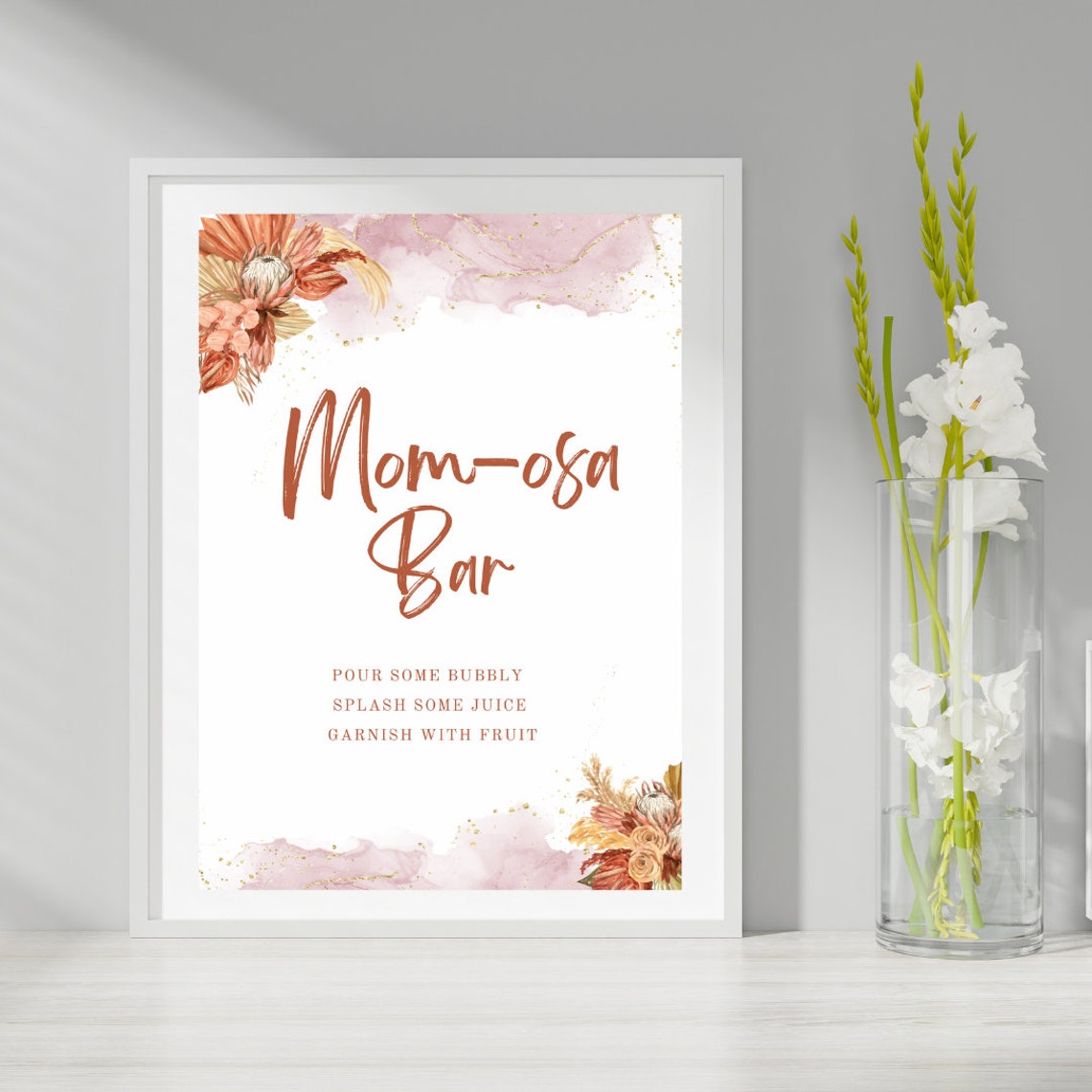 Boho Mimosa Bar Sign, Momosa Bar Sign, Mumosa Bar Sign, Mimosa Juice ...