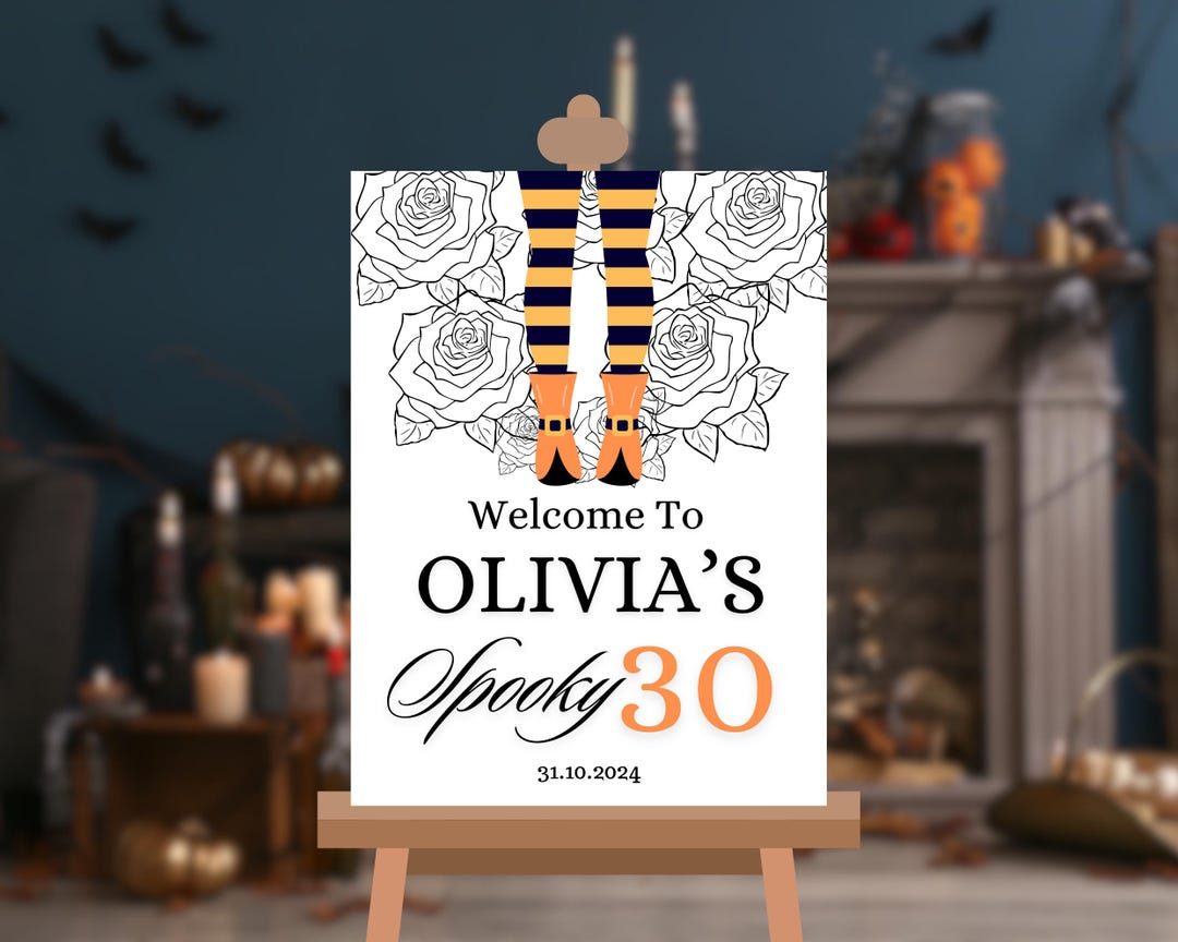 Letrero de bienvenida para fiesta de cumpleaños número 30 de Death To ...