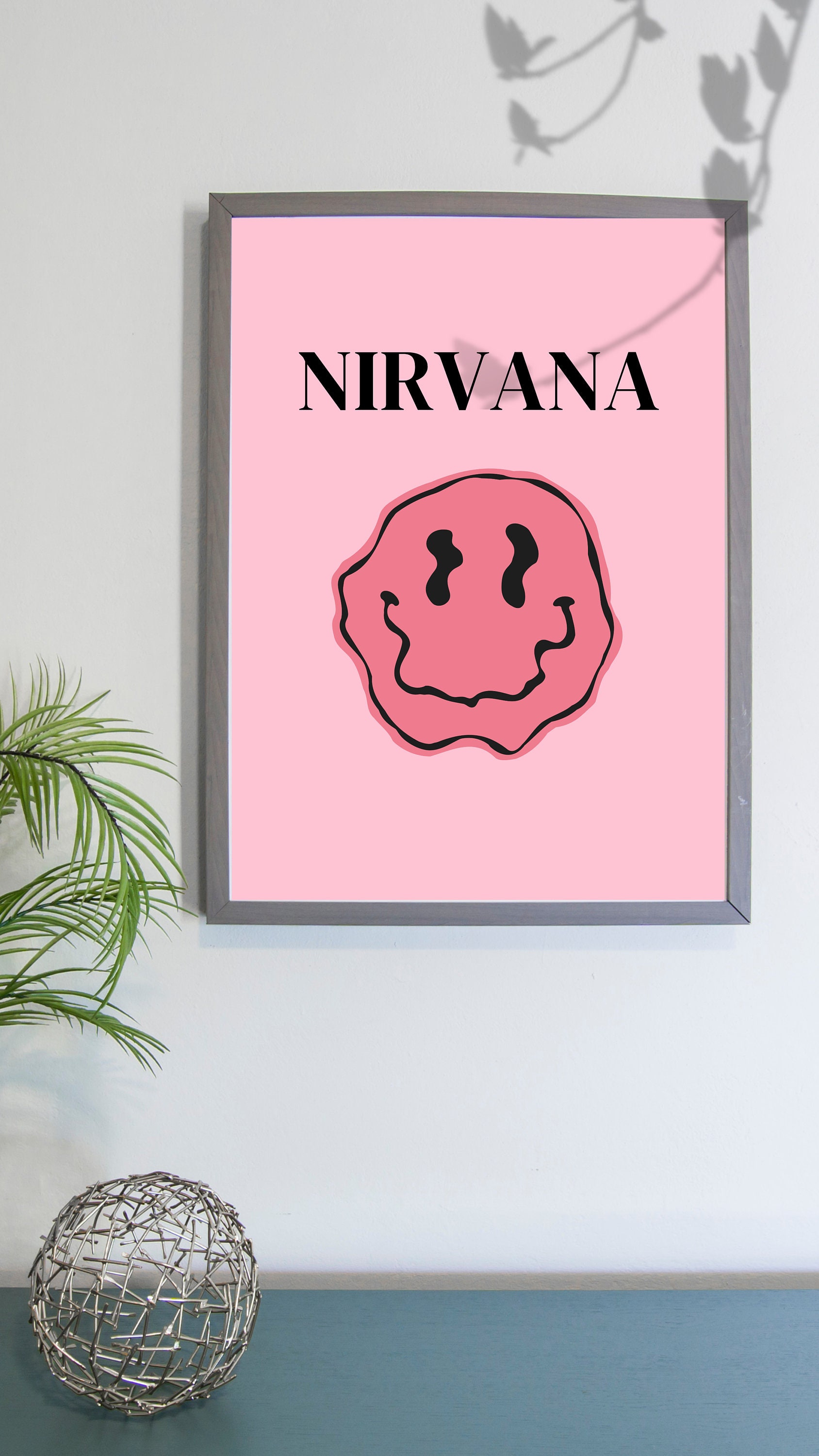 Nirvana Smiley Poster