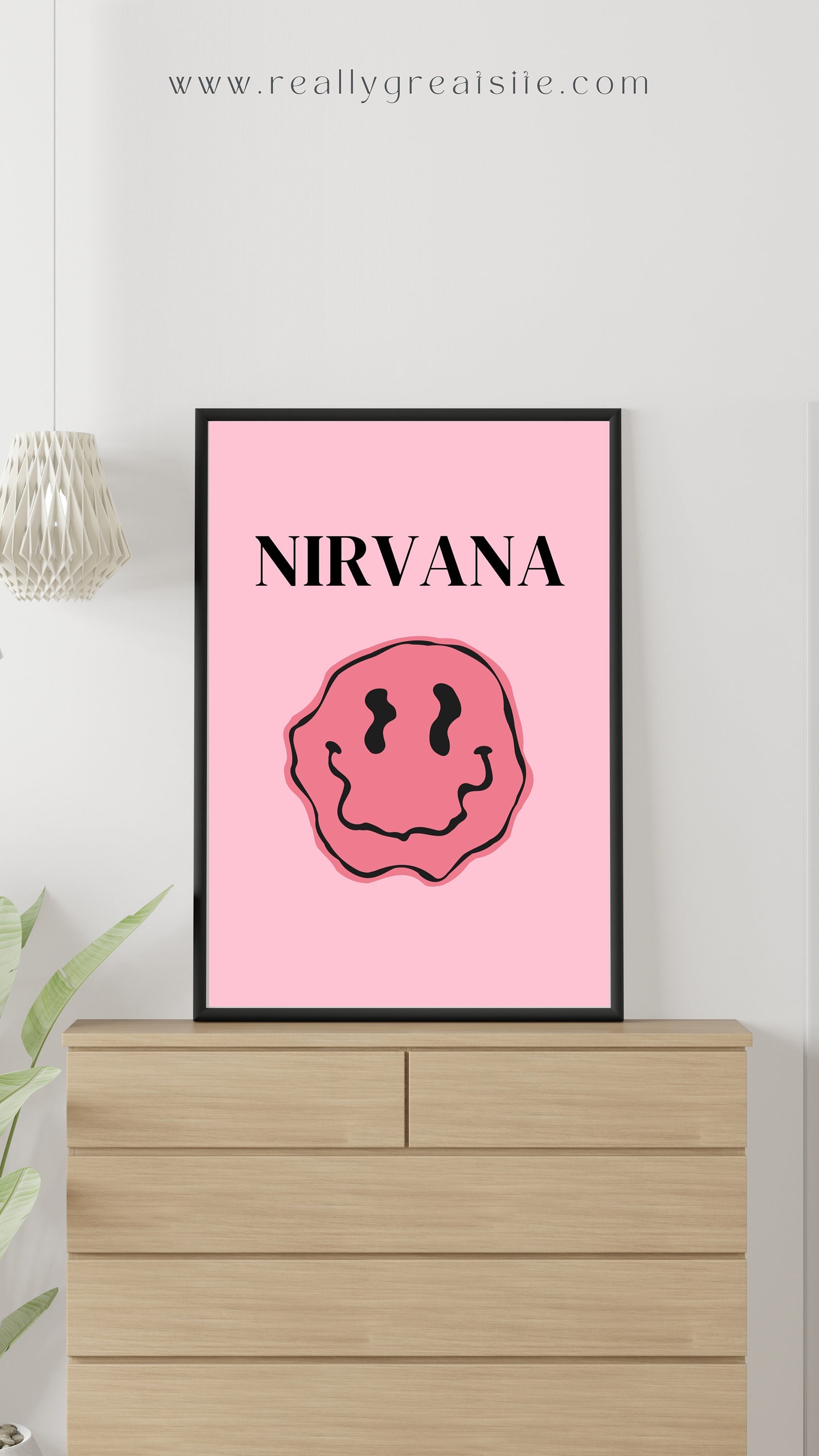 Nirvana Smiley Poster