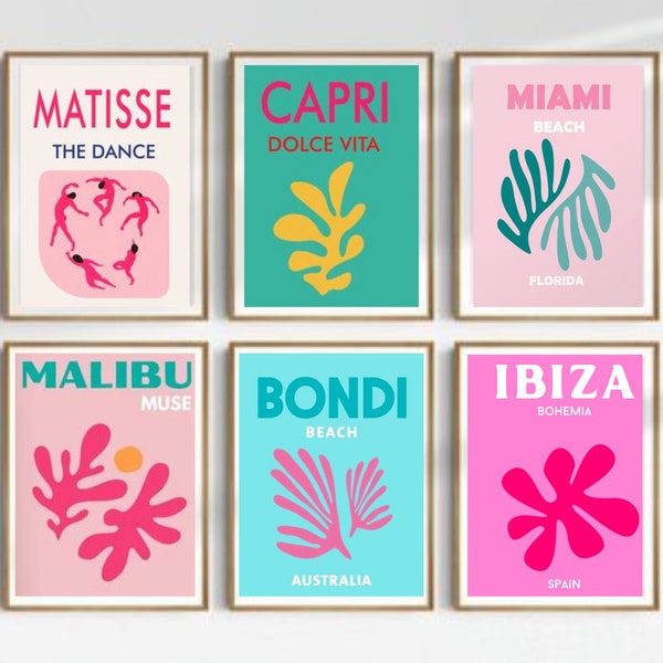 Preppy Location Poster Etsy