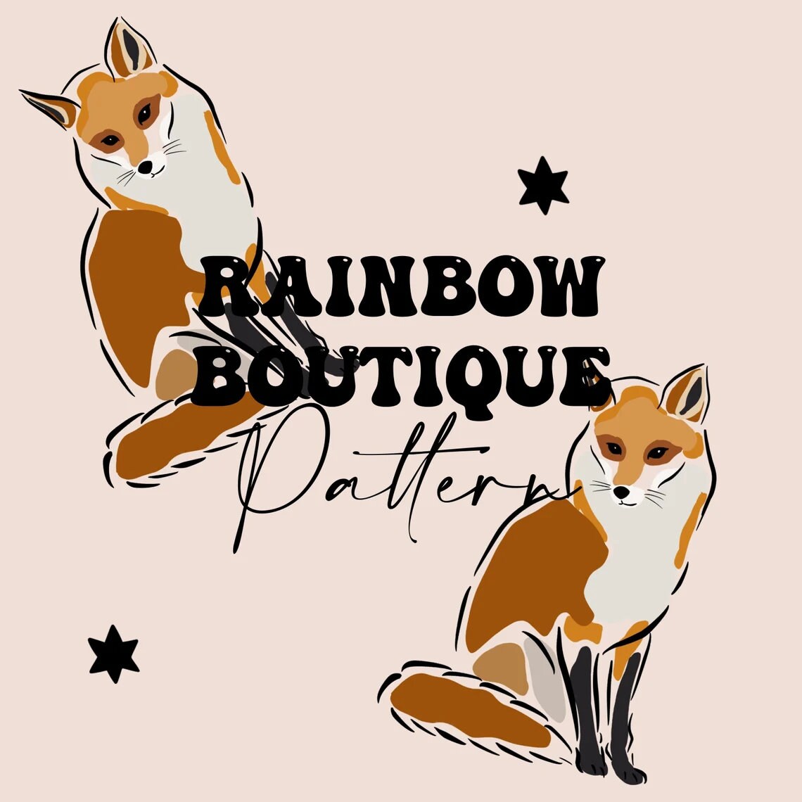 Seamless Fox Pattern Repeating Pattern Cute Fox Forest - Etsy