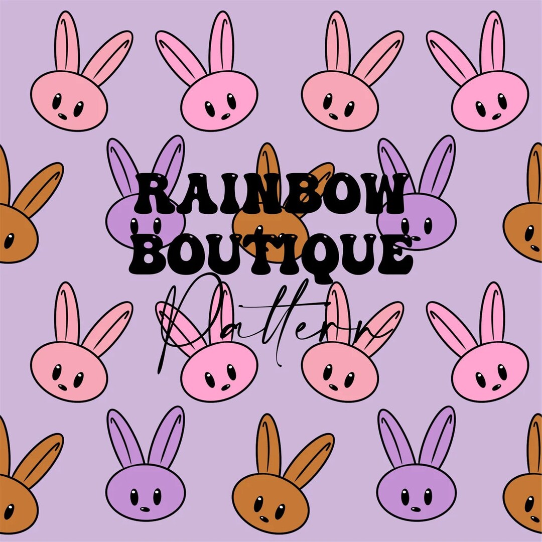 Bunny Seamless Pattern, Repeating Pattern Cute Bunny, Rabbit Pattern ...