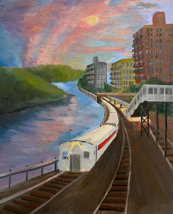Marble Hill Station at Dusk - Etsy