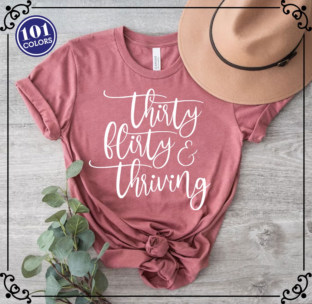 30th Birthday Tshirt Thirty Shirt Birthday Girl Shirt - Etsy