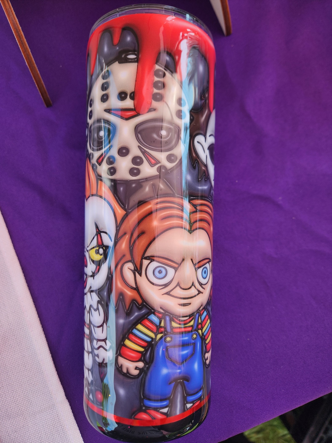 Horror Film Character Tumbler/ Halloween Tumbler/horror Killer Tumbler ...