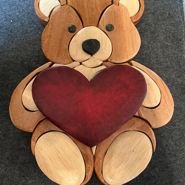 Intarsia Bear - Etsy