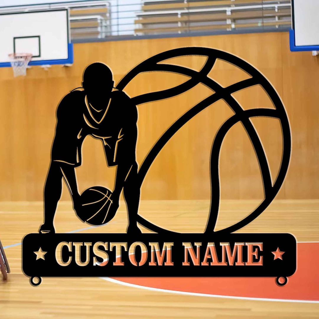Handemade Customized Basketball Metal Logo With LED - Etsy