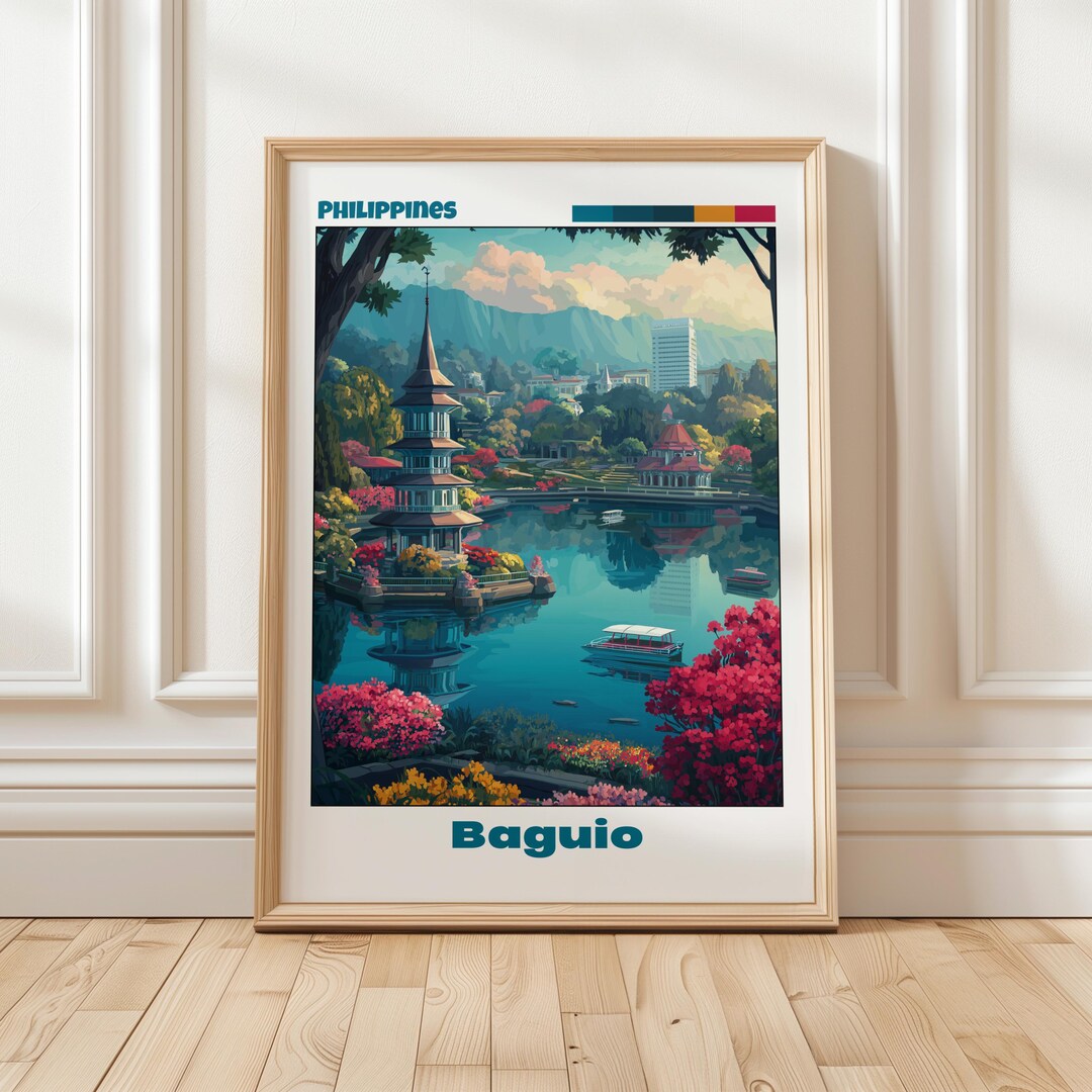 Baguio Poster - Philippines Wall Art - Travel Print - Gift for Travel ...