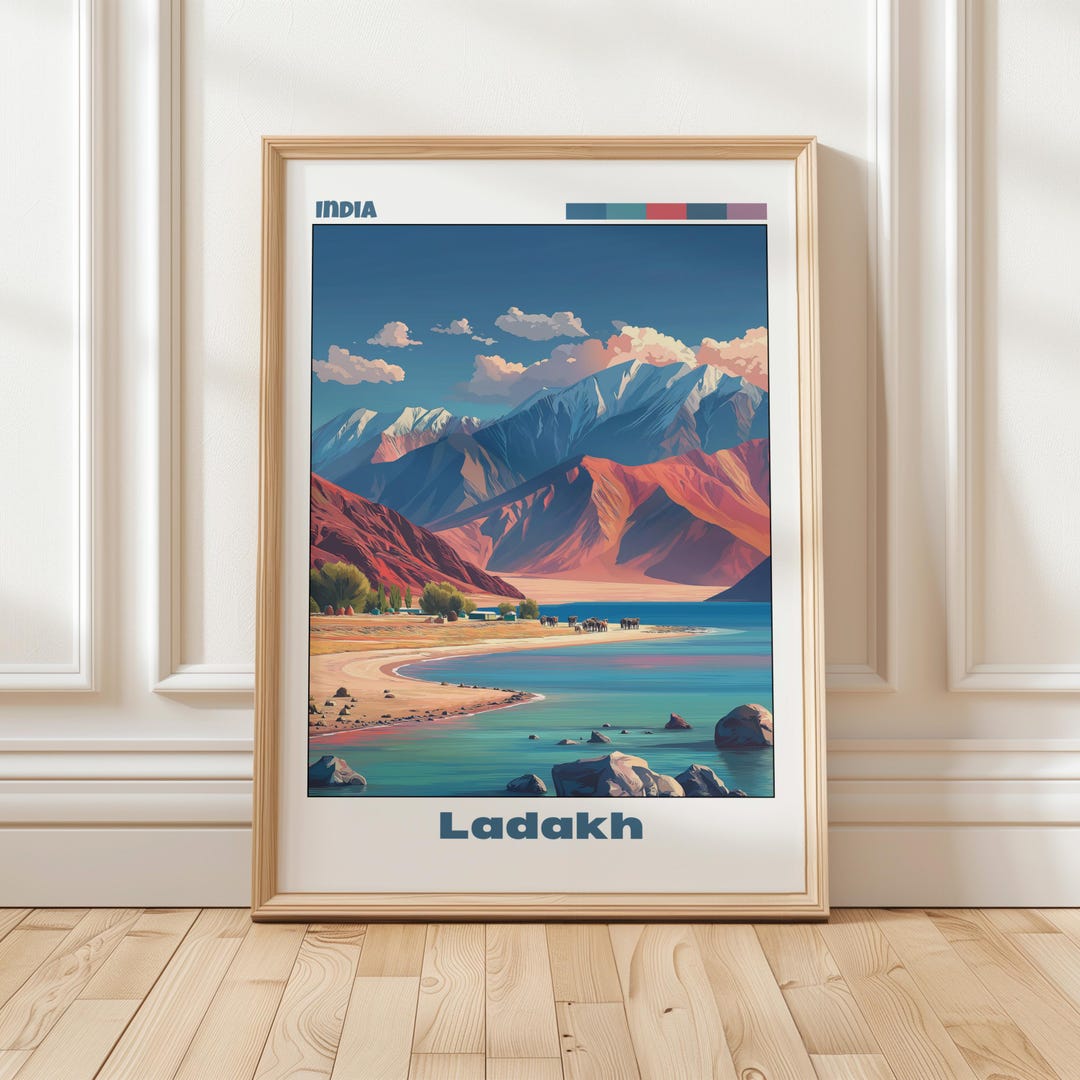 Ladakh Poster - India Wall Art - Gift for Travel Lover - Asia - Travel ...