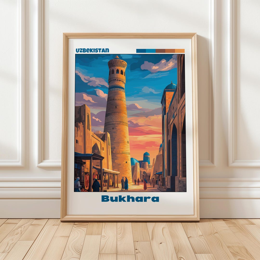 Bukhara Poster - Travel Wall Art - Gift for Travel Lover - Travel Print ...