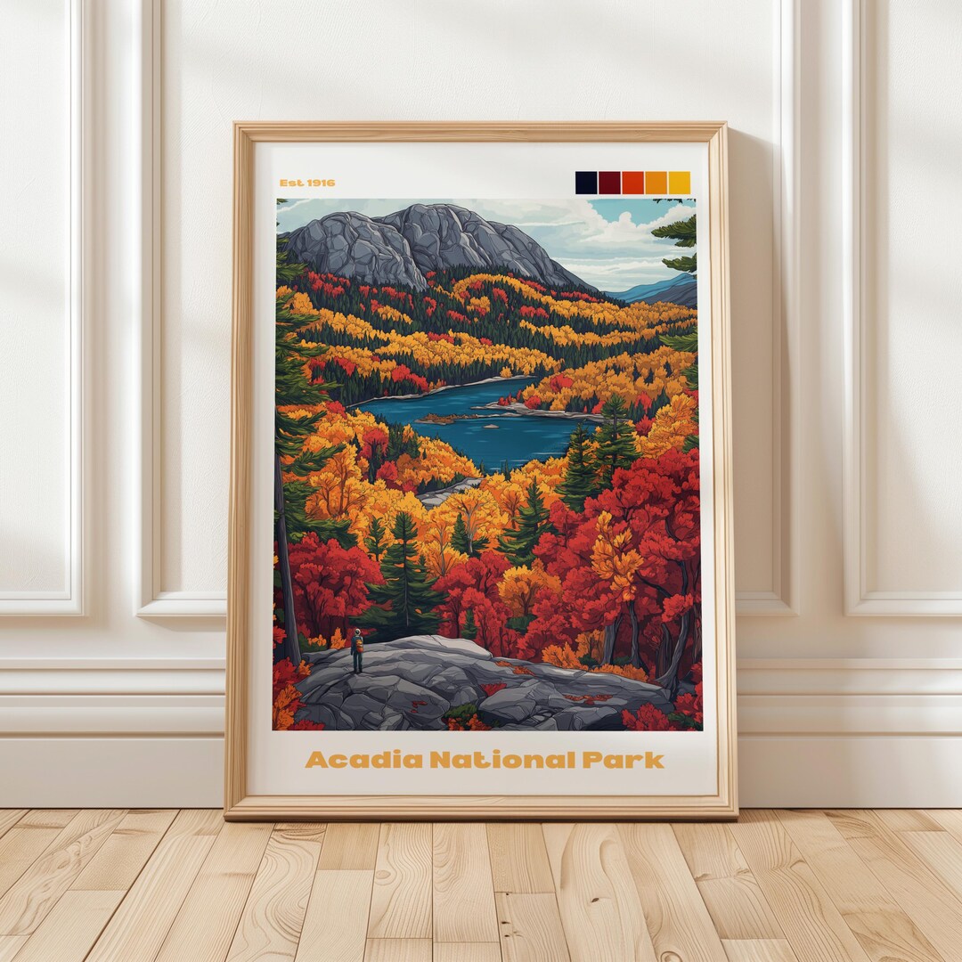 Acadia USA National Park - USA Wall Art - Gift for Travel Lover ...