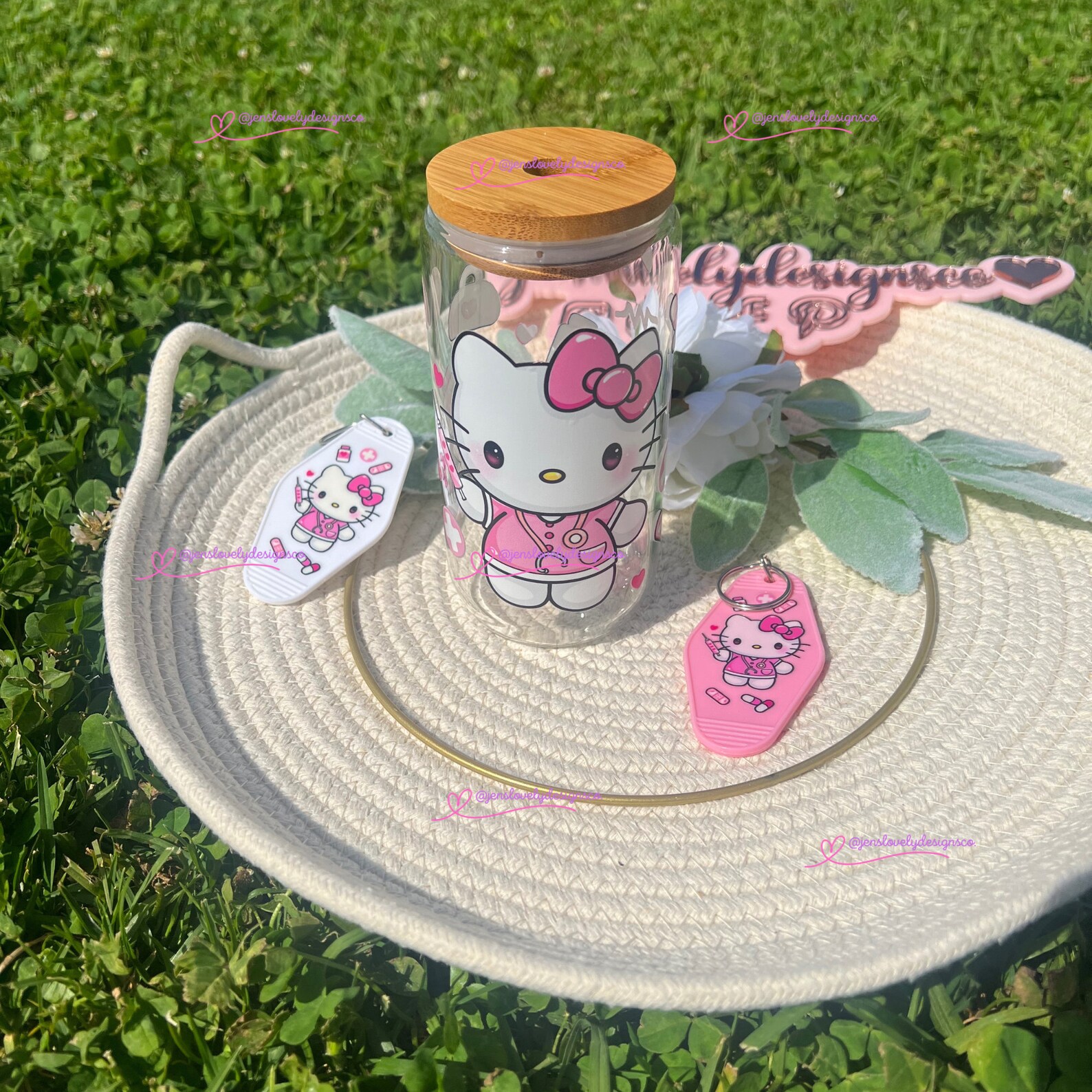 Pink Kitty Nurse Badge Reel | Nurse Badge Reels, Healthcare Badge Reels ...