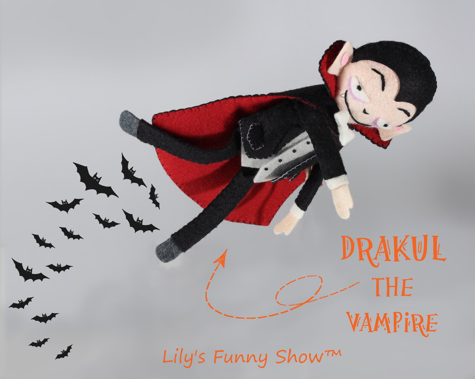 Felt Dracula-pdf Pattern &svg-plush Sewing Pattern-halloween Pattern ...