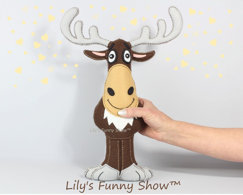 Felt Moose -PDF Pattern-plush Sewing Pattern - Etsy