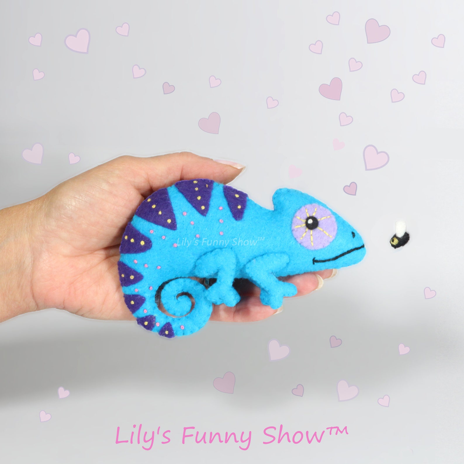 Felt Chameleon-pdf Pattern & Svg-plush Sewing Pattern - Etsy Canada