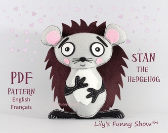 Hedgehog Patter, PDF Pattern, SVG Patter, Felt Pattern, Sewing Pattern ...