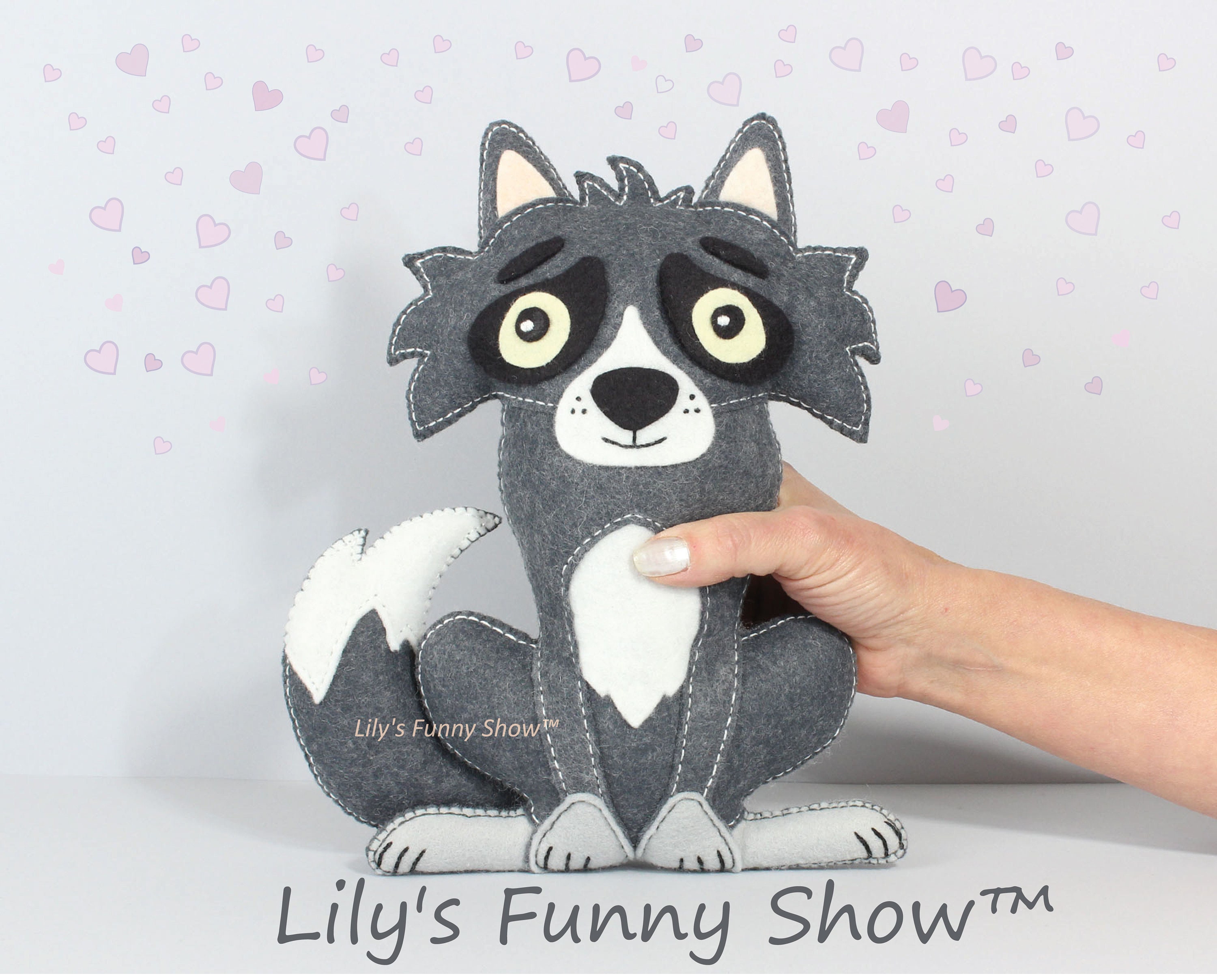 Felt Wolf-pdf Pattern & Svg-plush Sewing Pattern - Etsy