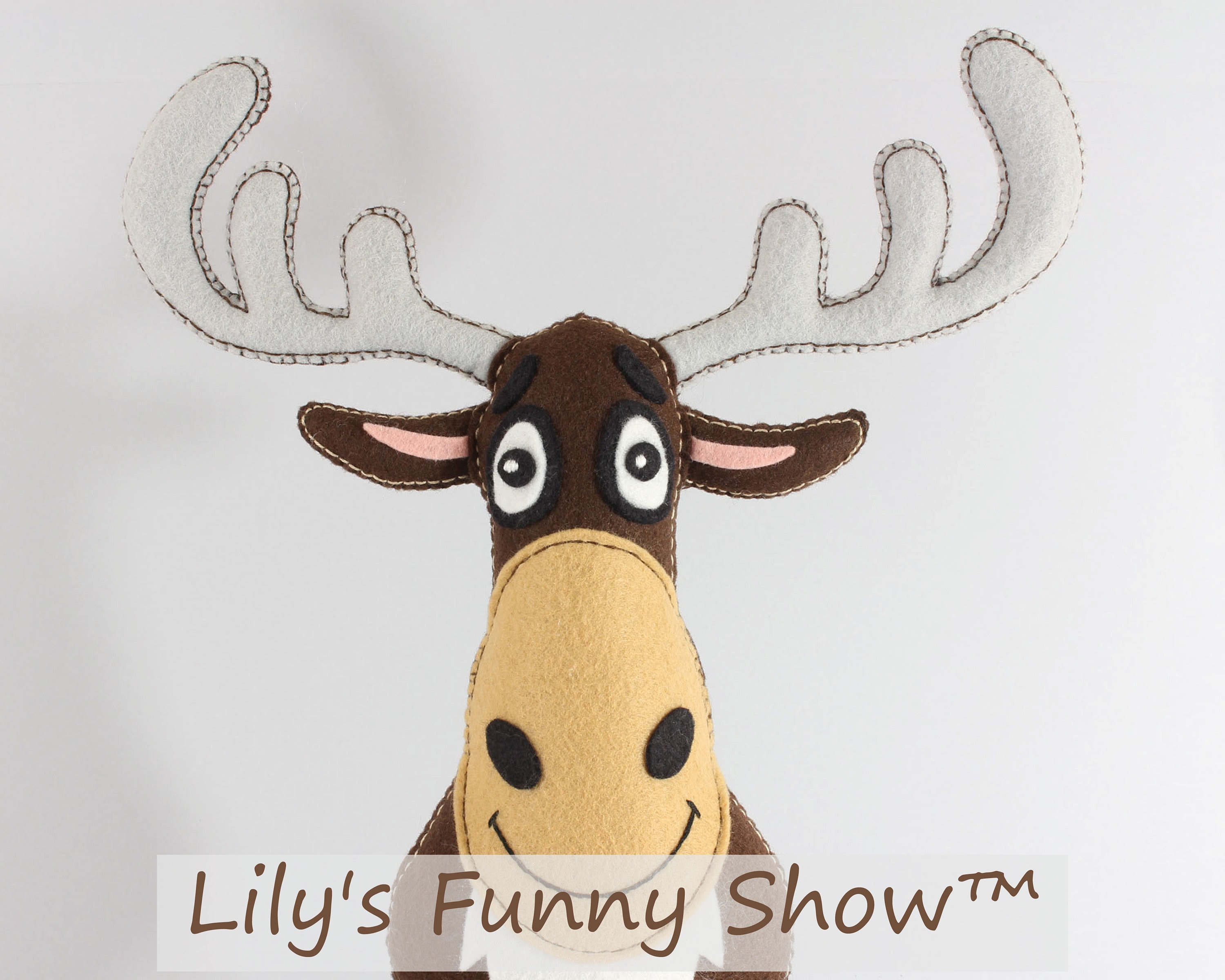 Felt Moose PDF Pattern-plush Sewing Pattern - Etsy