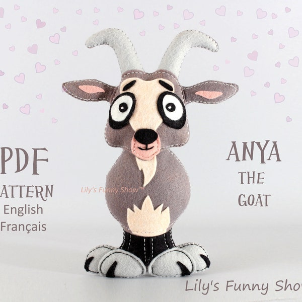Plush Felt Goat - Etsy