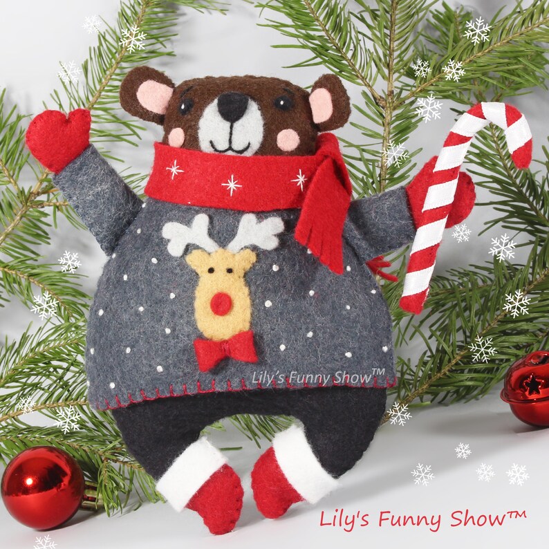 Felt Teddy Bear-pdf Pattern & Svg-plush Sewing - Etsy