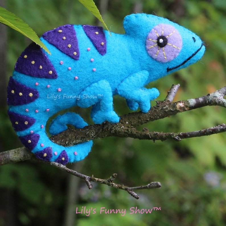 Felt Chameleon-pdf Pattern & Svg-plush Sewing Pattern - Etsy Canada