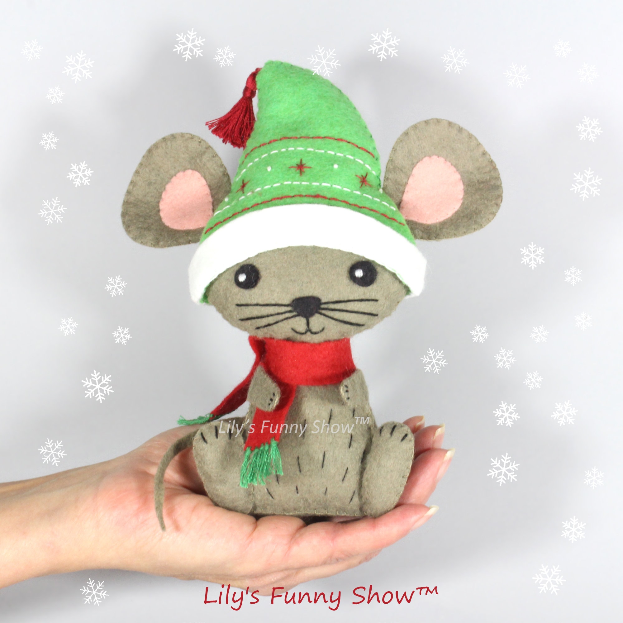 Advent Calendar-pdf & SVG Pattern-christmas Mouse-sewing Plush Pattern ...