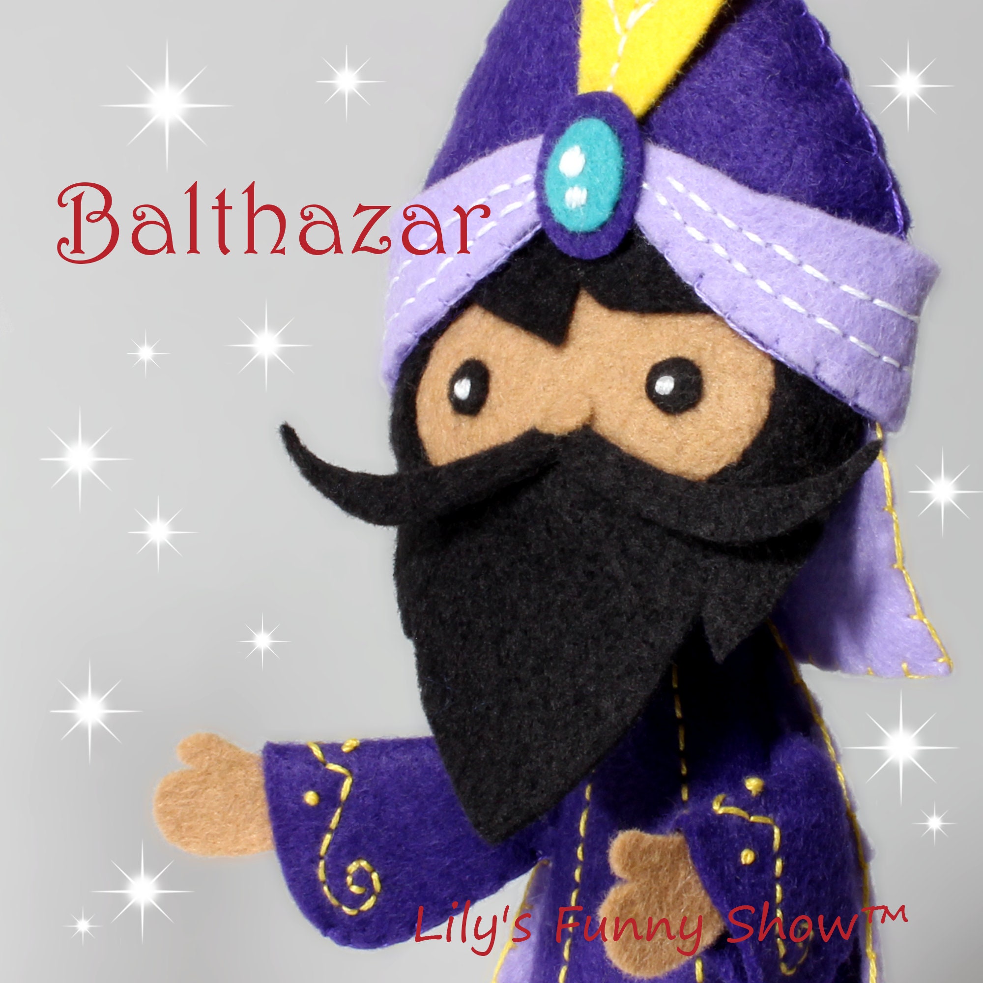 Felt Wise Man Balthazar-pdf Pattern &svg-plush Sewing - Etsy