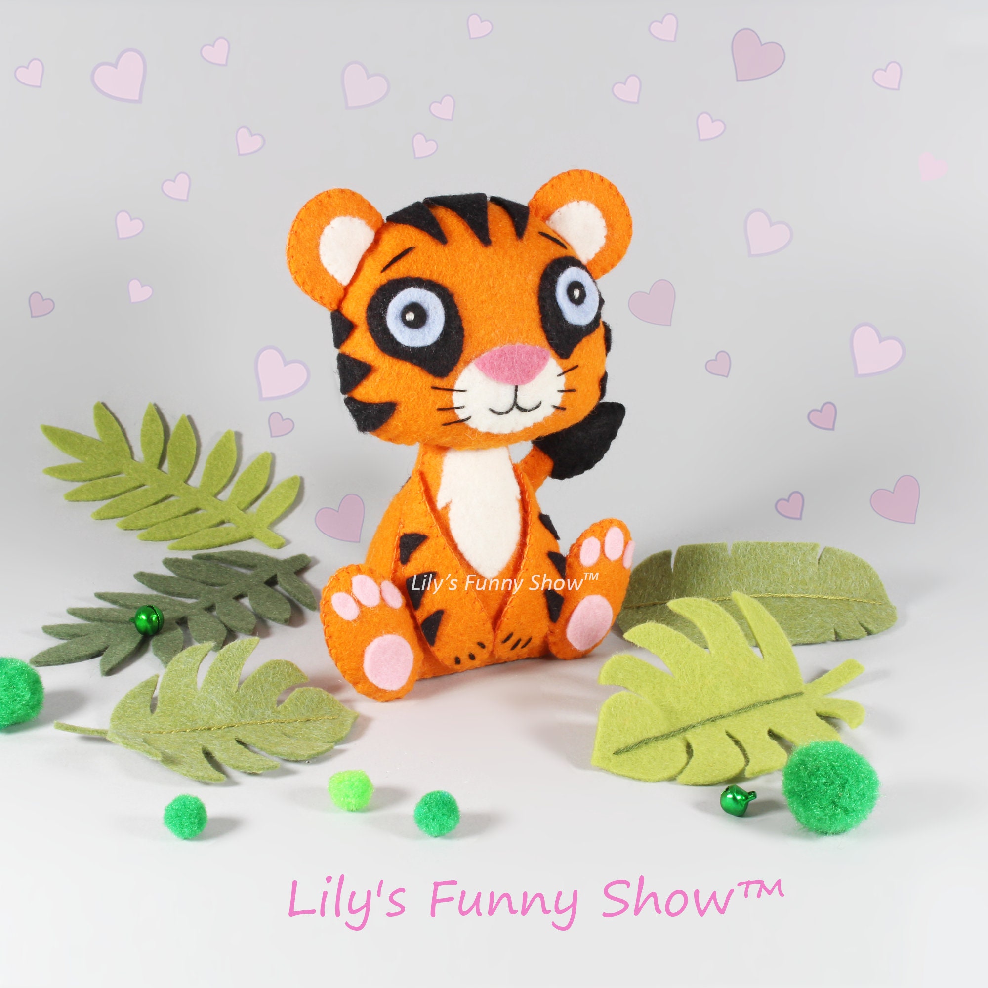 Felt Tiger-pdf Pattern-plush Sewing Pattern - Etsy