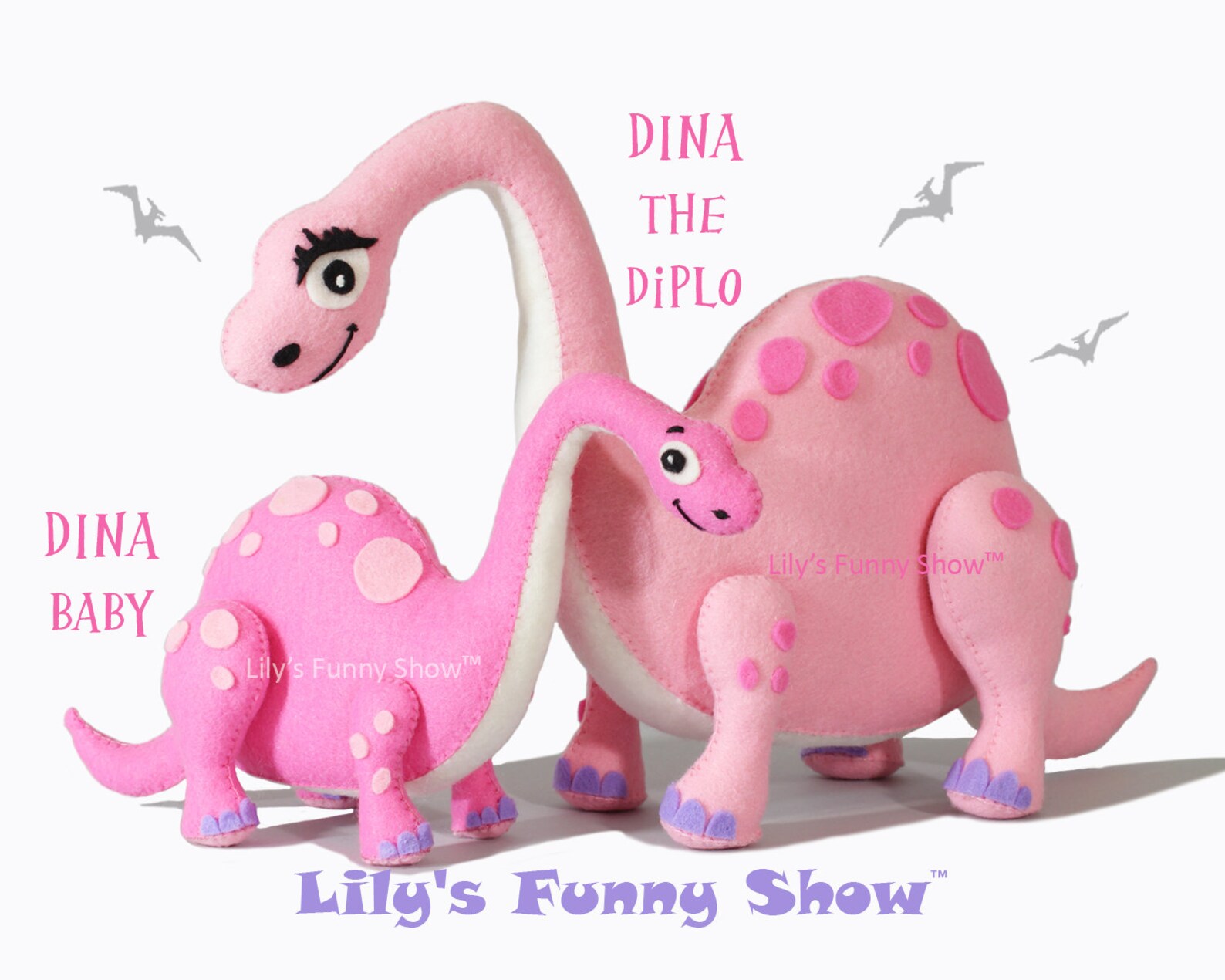 Felt Diplodocus-pdf Pattern &svg-plush Sewing - Etsy