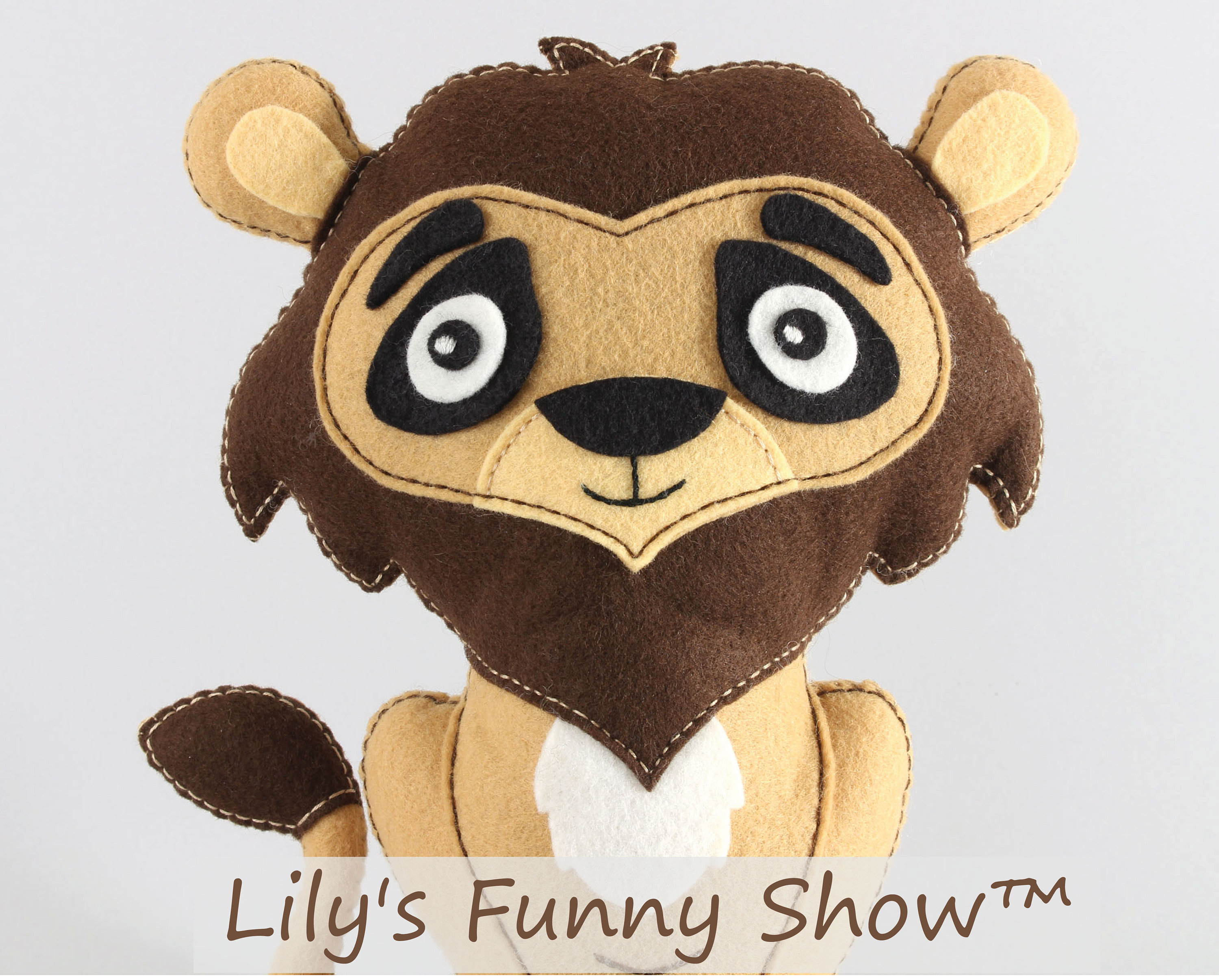 Felt Lion-pdf Pattern-plush Sewing Pattern - Etsy