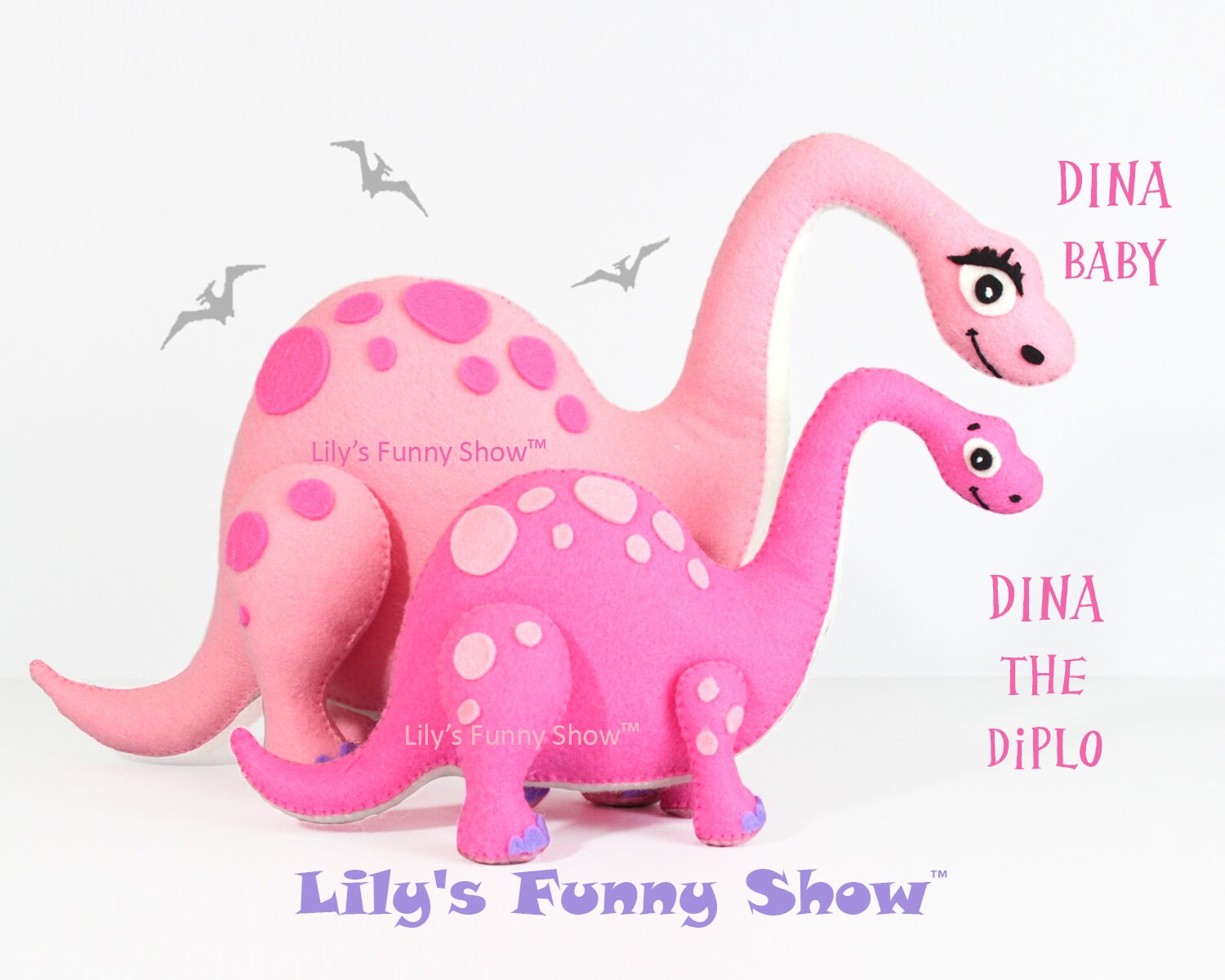 Felt Diplodocus-pdf Pattern &svg-plush Sewing - Etsy