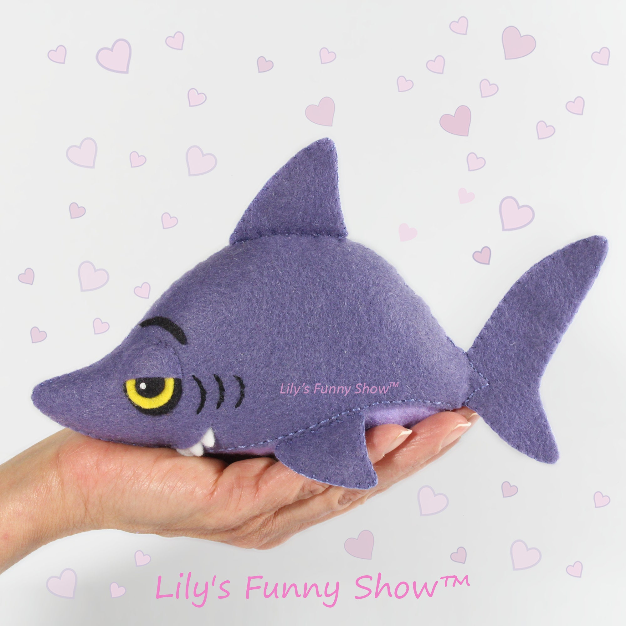 Felt Shark-pdf Pattern &svg-plush Sewing Pattern - Etsy Canada
