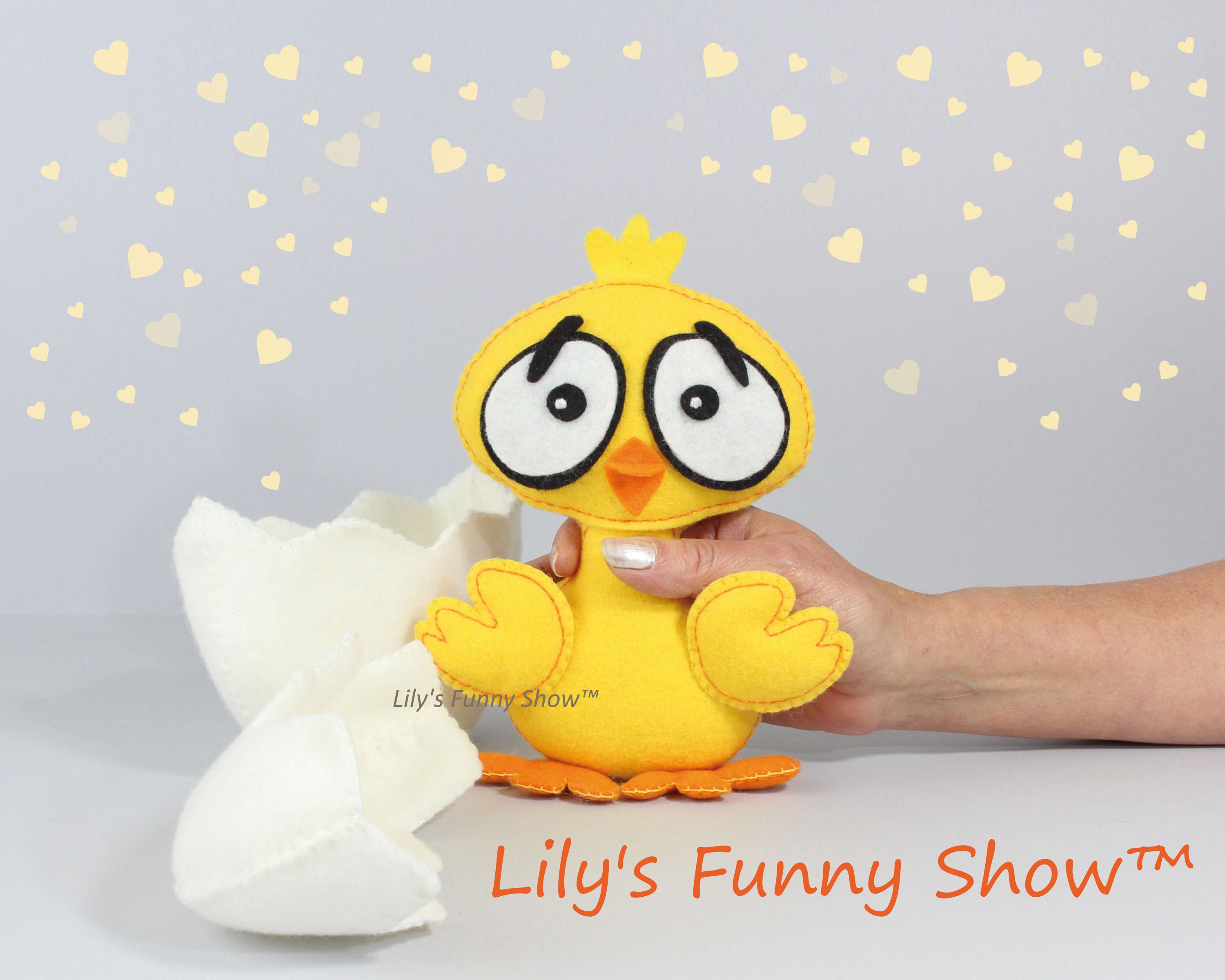 Felt Chick-pdf Pattern & Svg-plush Sewing Pattern - Etsy