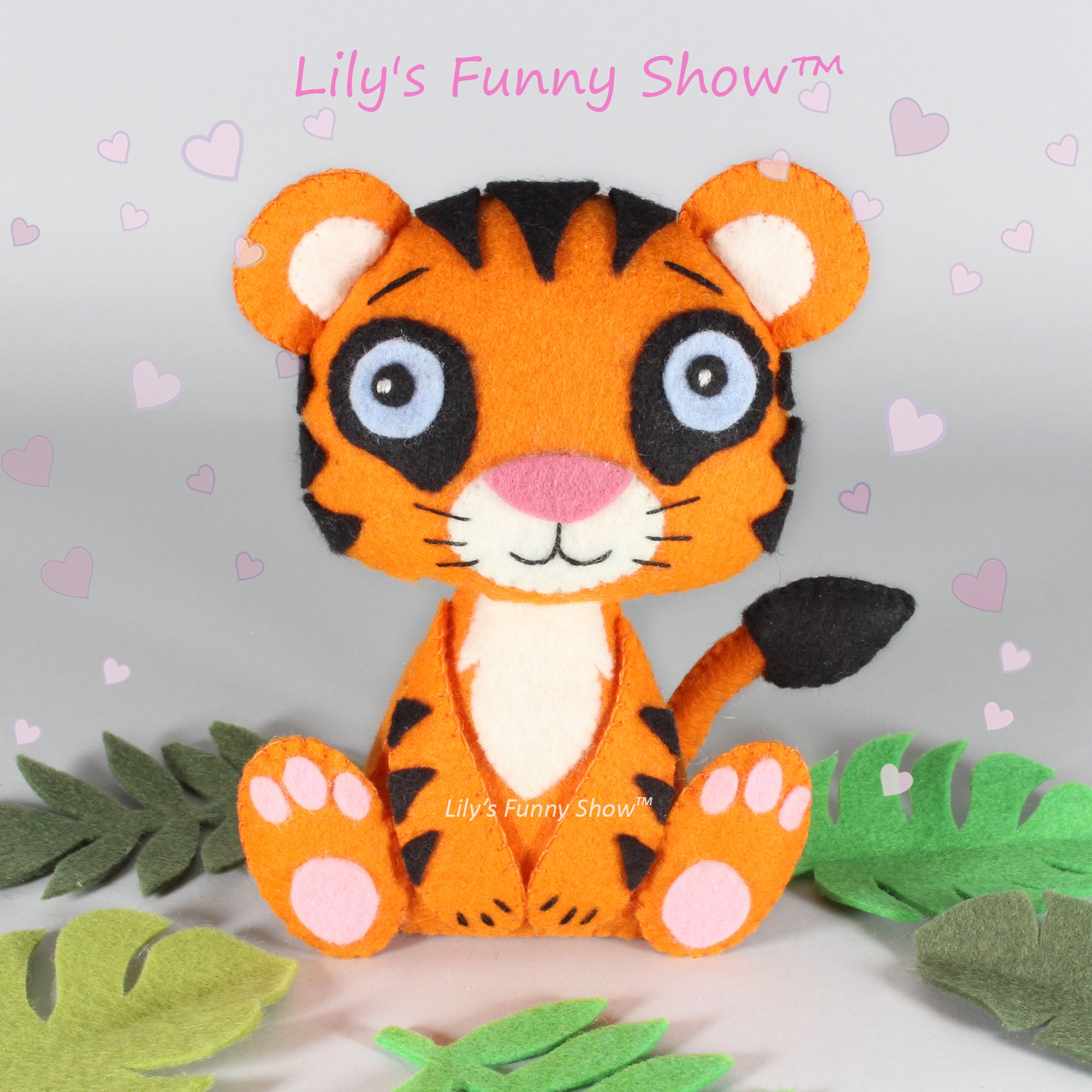 Felt Tiger-pdf Pattern-plush Sewing Pattern - Etsy