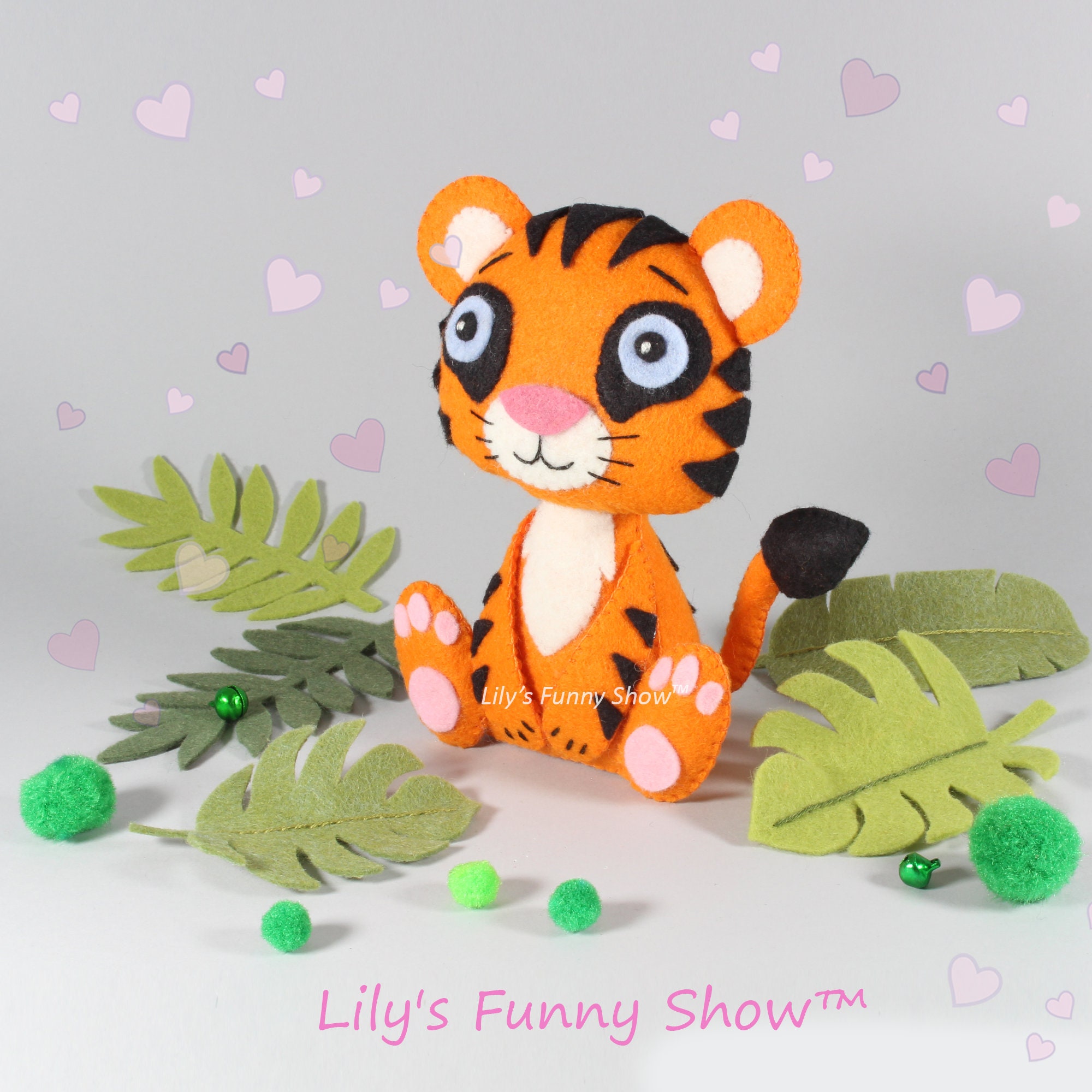 Felt Tiger-pdf Pattern-plush Sewing Pattern - Etsy